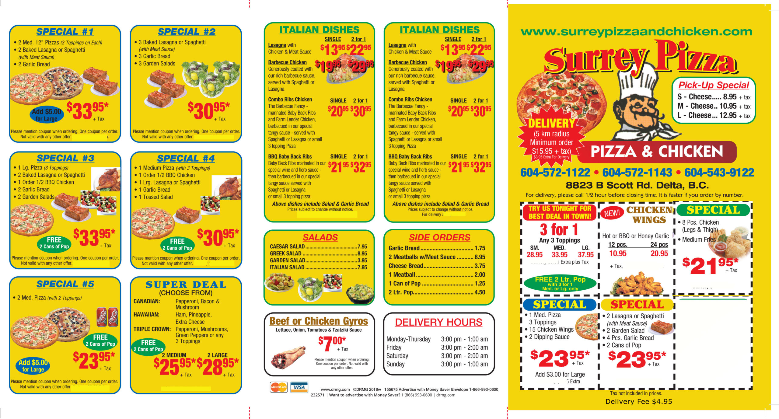 Menu – Surrey Pizza and Chicken